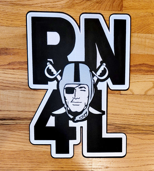 RN4L MEGA 16"Patch grey outline – Badd Guy Badd Girl Apparel